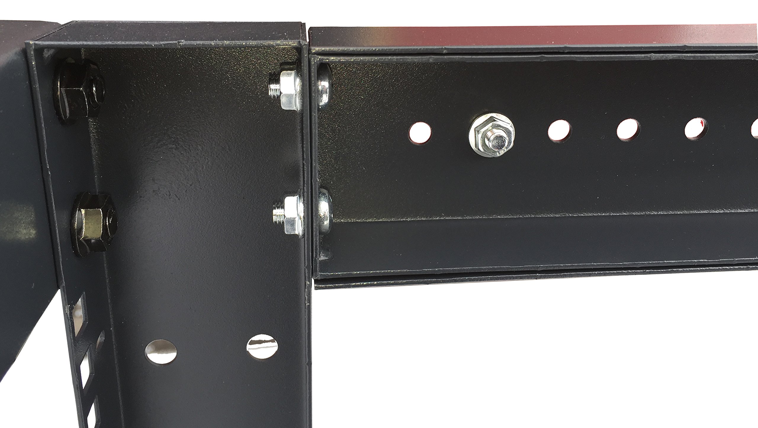 Sysracks 4 Post Open Frame Server Rack Mobile Relay with Wheels Casters for 19" Network Server AV IT Equipment Gear Rack Cabinet Adjustable Depth 24"-37" (32U (62" H x 21" W))