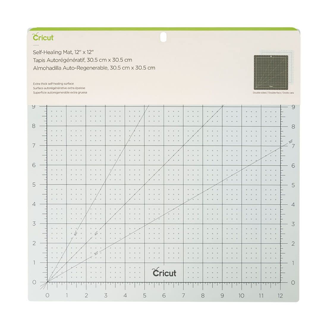 Cricut Self Healing Cutting Mat - Cricut Mat for use with Cricut TrueControl Knife, Rotary Cutter, Craft Knife, Xacto Knife - 12" x 12" [Blue]