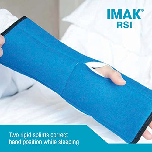 Brownmed - IMAK RSI Pil-O-Splint - Wrist Brace & Immobilizer for Carpal Tunnel - Wrist Support with Removable Splint for Customizable Comfort - Nighttime Splint