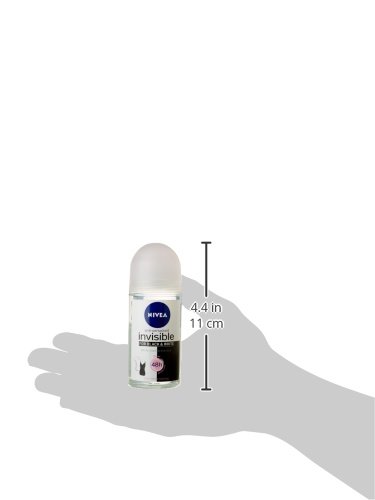NIVEA 50ml Invisible Black And White Clear Roll On Anti Perspirant Deodorant original 1 Count