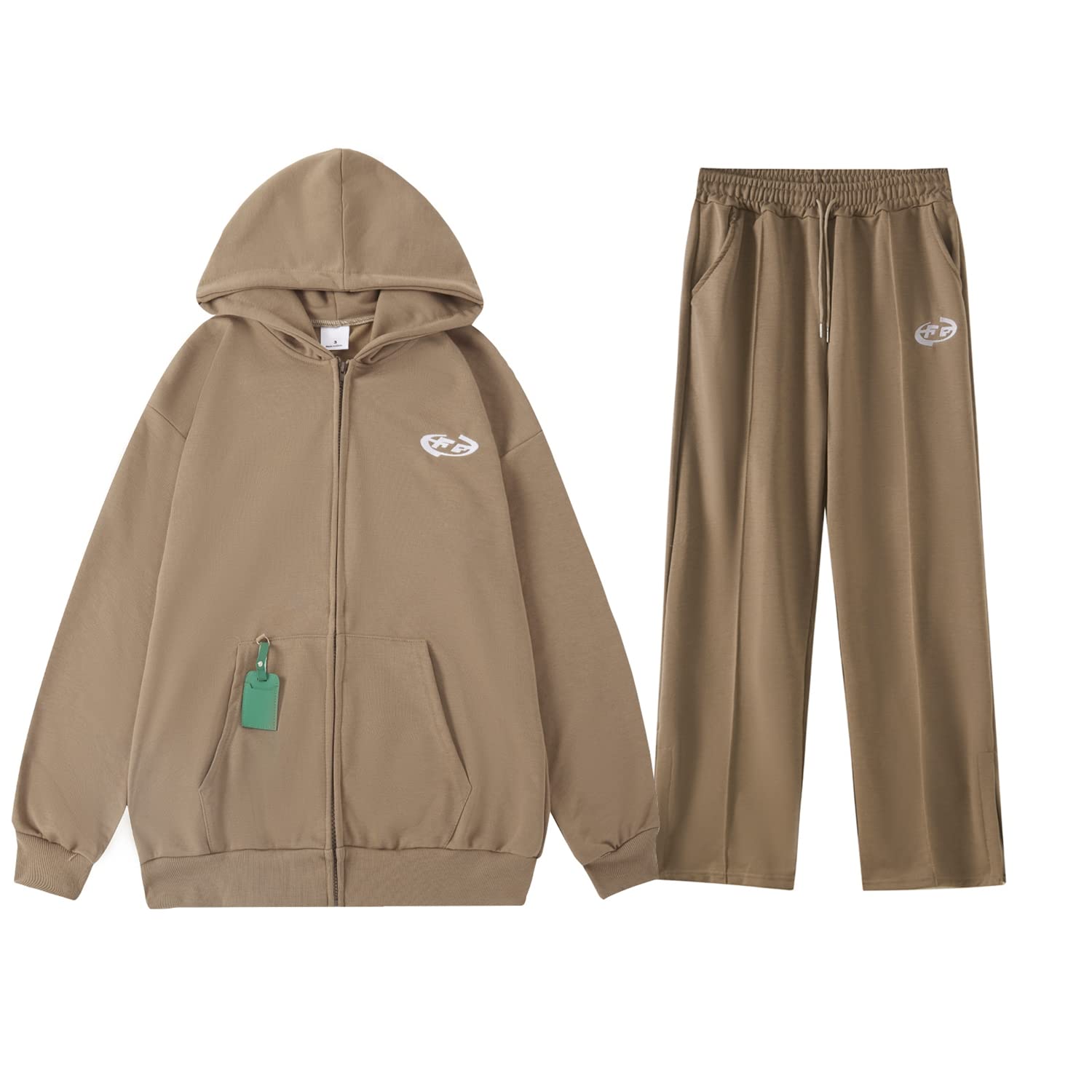 Arynna Sweatsuits for Women Set 2 Piece Outfits Long Sleeve Hooded Jacket and Jogger Pants Tracksuit