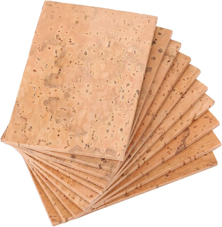 Alto Sax Neck Cork,10 Pcs Universal Sax Saxophone Neck Joint Cork Sheet for Alto/Soprano/Tenor Saxophone Neck Cork Saxophone Cork