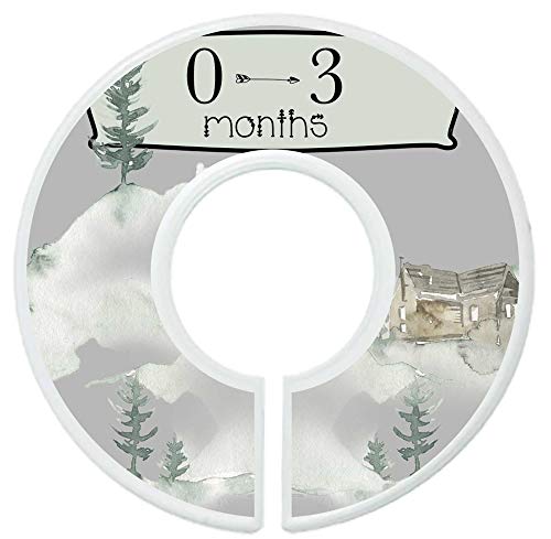 Mumsy Goose Baby Boy Clothes Dividers Nursery Closet Dividers Rustic Mountains
