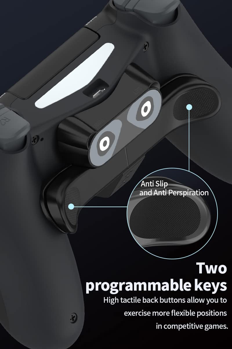 AreMe Controller Back Paddles Button Attachmen Adapter for PS4 Controller