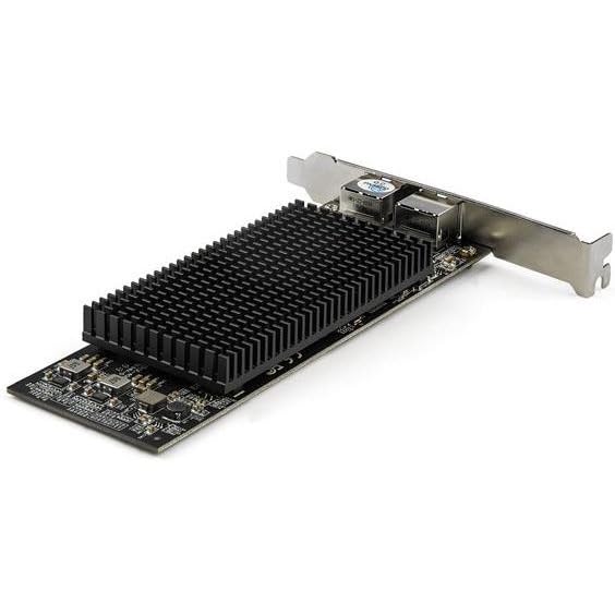 StarTech.com Dual Port 10G PCIe Network Adapter Card - Tehuti TN4010 10GBASE-T & NBASE-T PCI Express Network Interface Adapter 10/5/2.5/1GbE Multi Gigabit Ethernet 5 Speed NIC LAN Card (ST10GSPEXNDP)