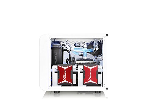 Thermaltake Core V1 Snow Edition SPCC Mini ITX Cube Computer Chassis CA-1B8-00S6WN-01, White