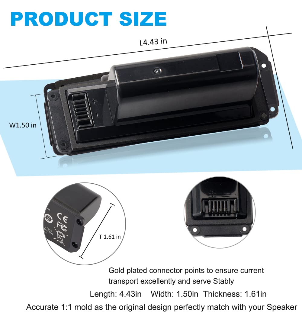 ALSONBAT 061384 061385 063287 063404 061386 Speaker Battery Replacement for Bose Soundlink (061384)