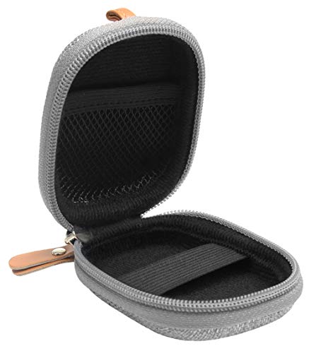 WGear Protective Case for Airpods, Handy Semi-hard case for airpods for travel, protective and orgaize, Shock and shake Proof, mesh pocket for cable and other accessories (Gray)