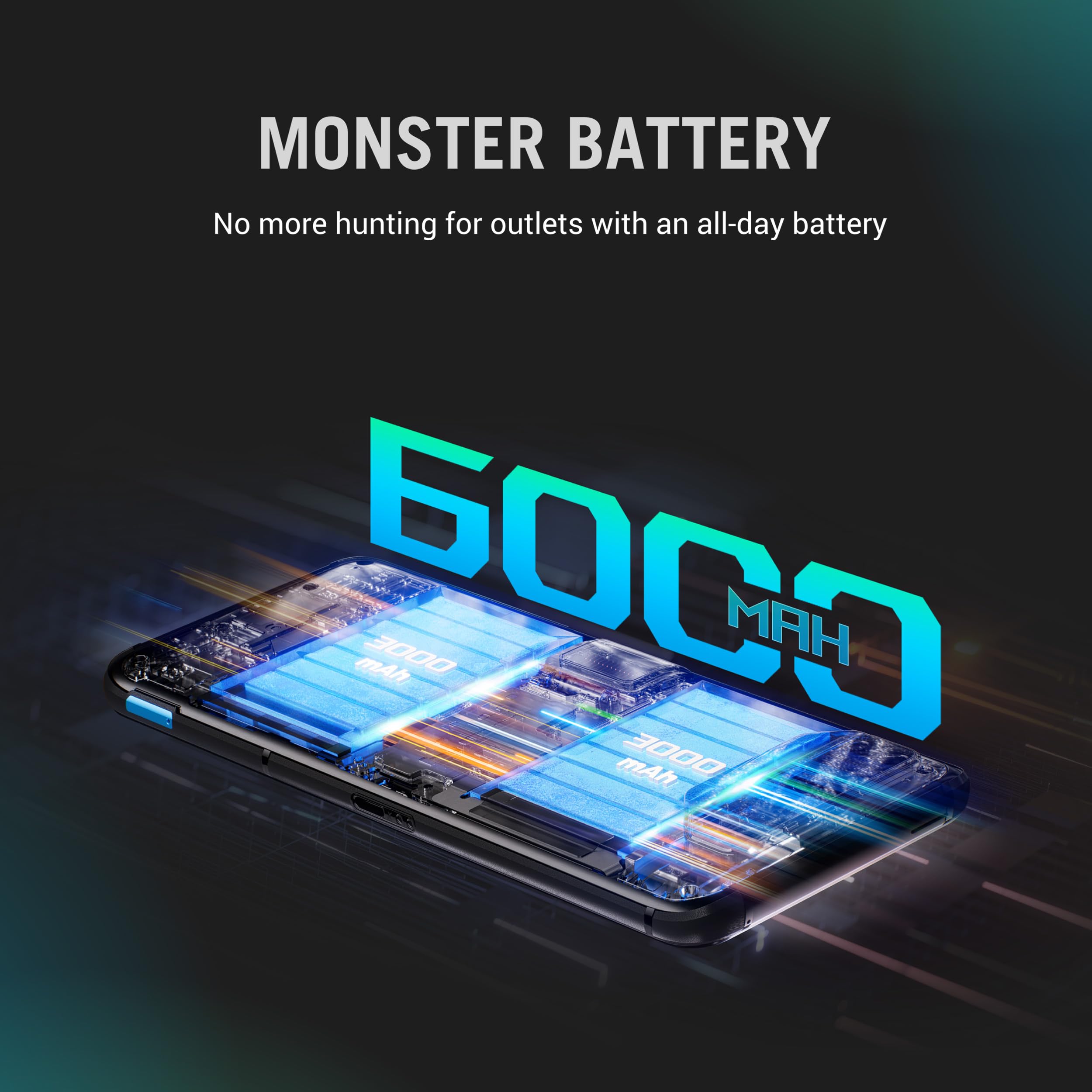 ASUS ROG Phone 7 6.78" FHD+ 2448x1080 165Hz, 6000mAh Battery, 50MP/13MP/5MP Triple Camera, 16GB RAM, 512GB Storage, 5G LTE Unlocked Dual SIM, Phantom Black, AI2205-16G512G-BK