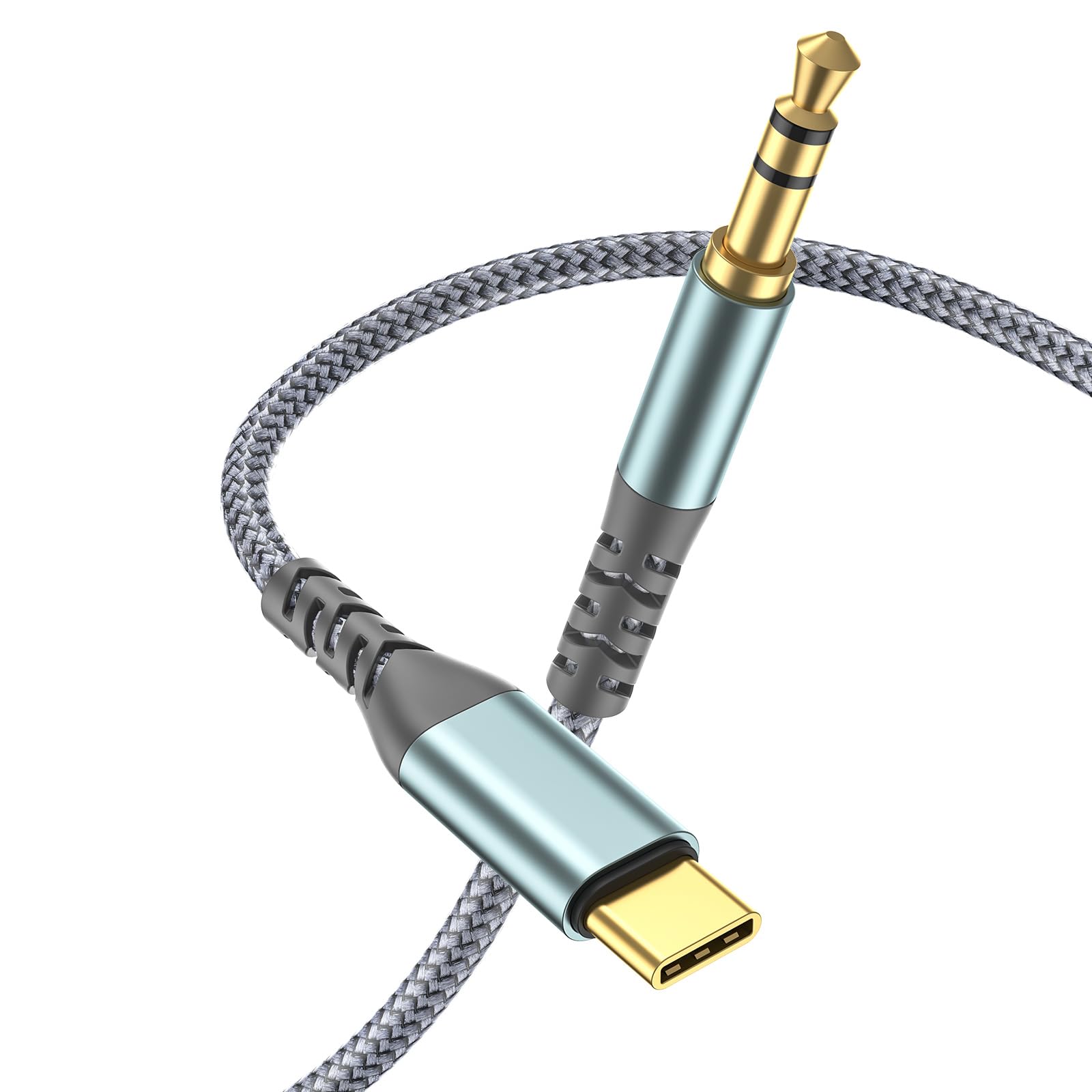 Aux to USB C 3.5mm Audio Cable(4ft),Type C to 3.5 Mm Headphone Aux Jack Cord for Car,Car Stereo Cord Compatible with Samsung Galaxy S22 S22+ S21 Dongle Google Speaker Ipad Pro