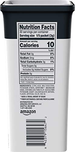 Amazon Brand - Happy Belly Drink Mix Singles, Pink Lemonade, 6- 0.53 oz, net wt 3.2 ounce (Pack of 1)