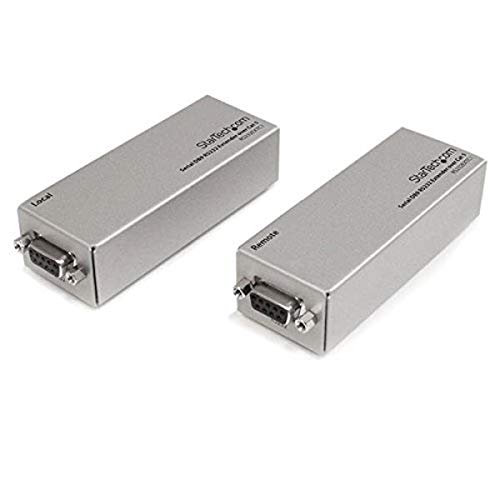 StarTech.com Serial DB9 RS232 Extender over Cat 5 - Up to 3300 ft (1000 meters), TAA (RS232EXTC1)