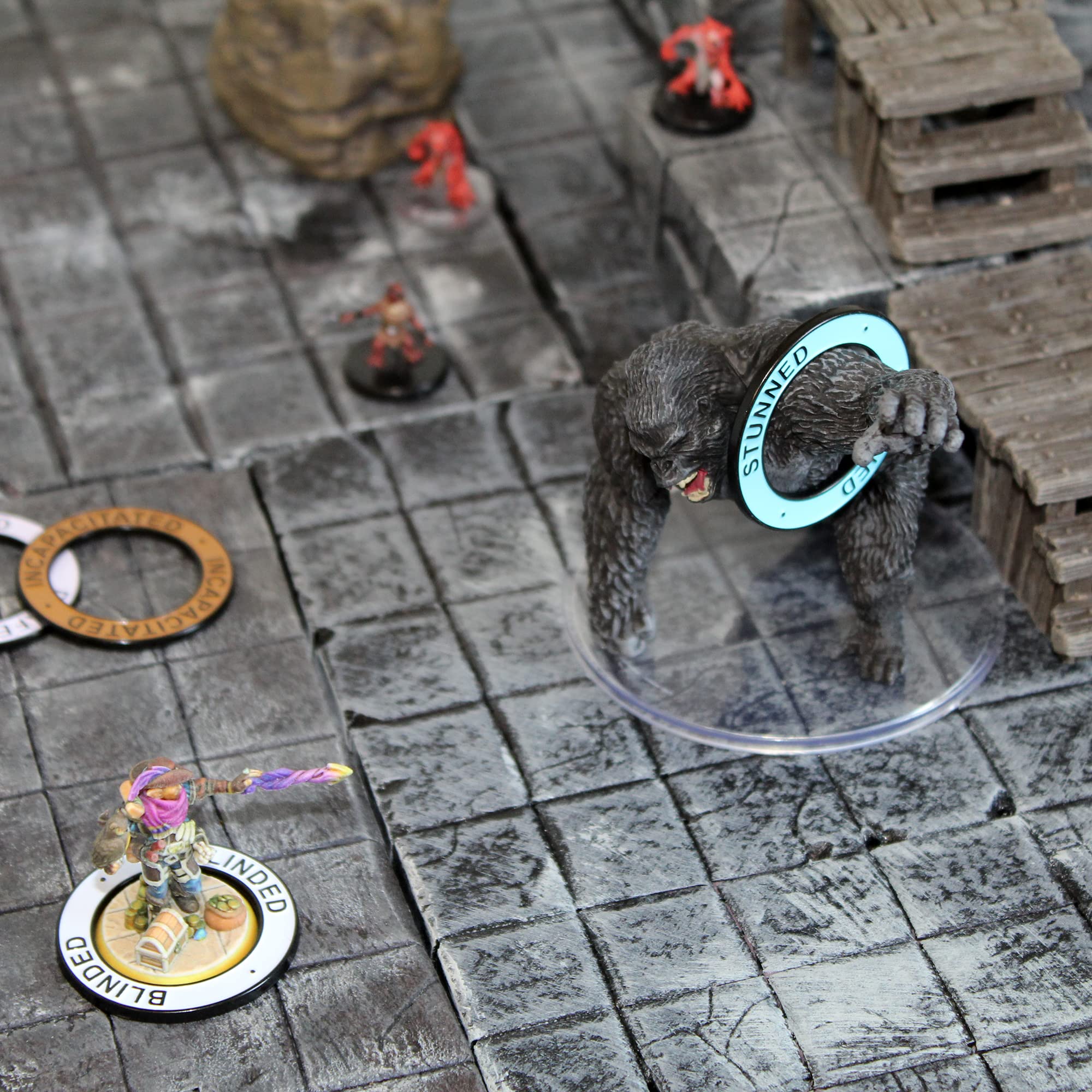 Metal Condition Rings Set | Status Effect Markers for Tabletop RPG Fantasy Games 5e DND