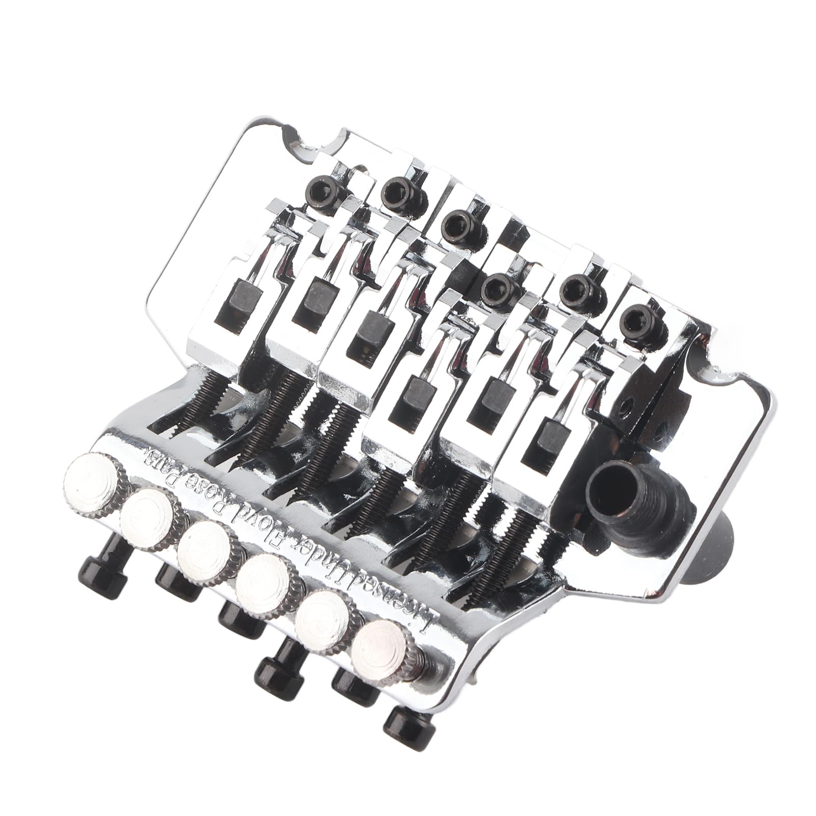 Double Rocking Tremolo Bridge System,Electric Guitar Spring Stabilizer Device Double Vibrato System Compatible with ST Style Electric Guitar(silver)
