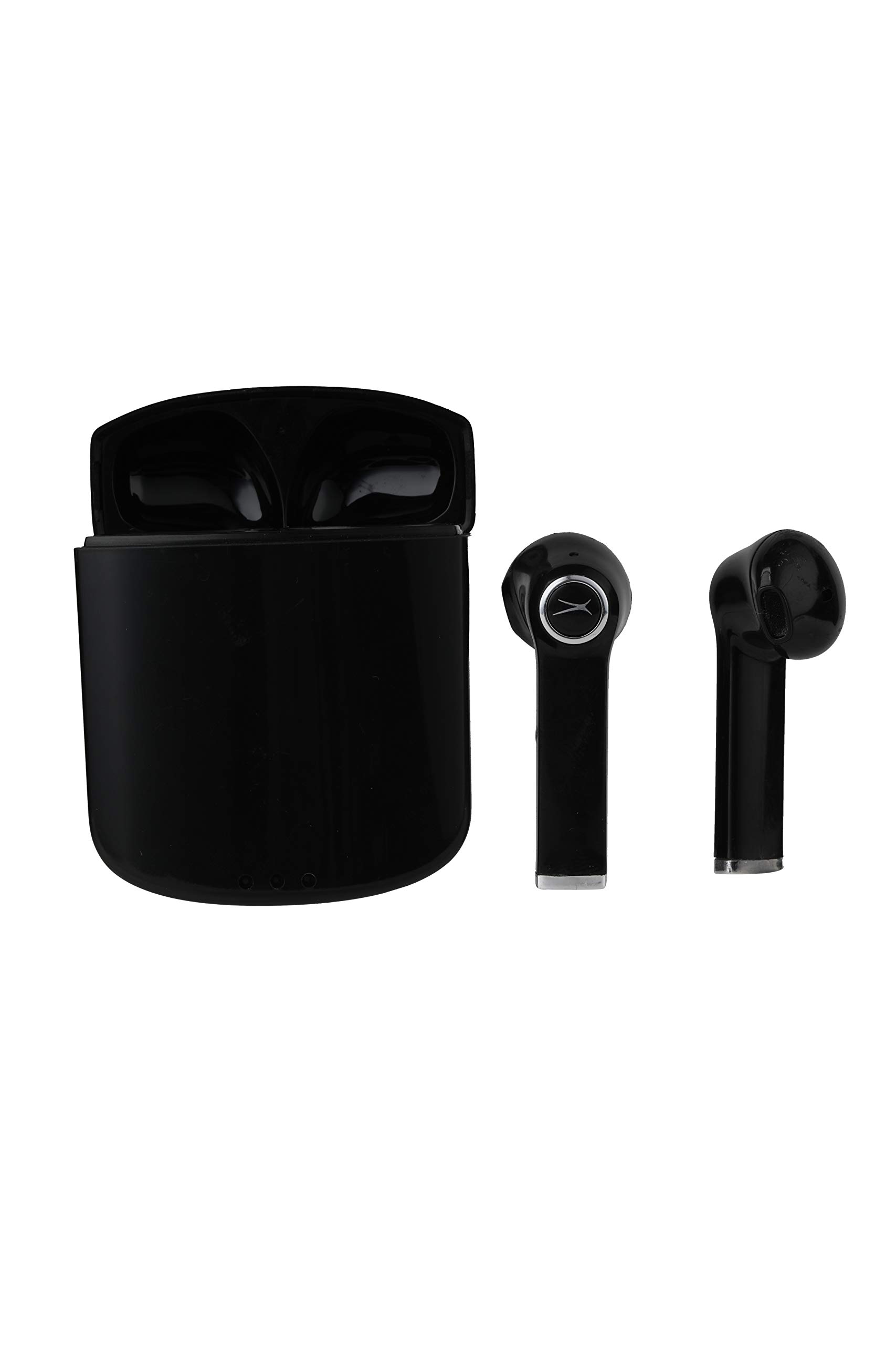 Altec Lansing MZX634 True Evo Air Wireless Earbuds with Wireless Charging Case | Durable Bluetooth Earbuds, Portable Charging Case, Long Battery Life, IPX-6 Protection from Sweat and Rain (Black)