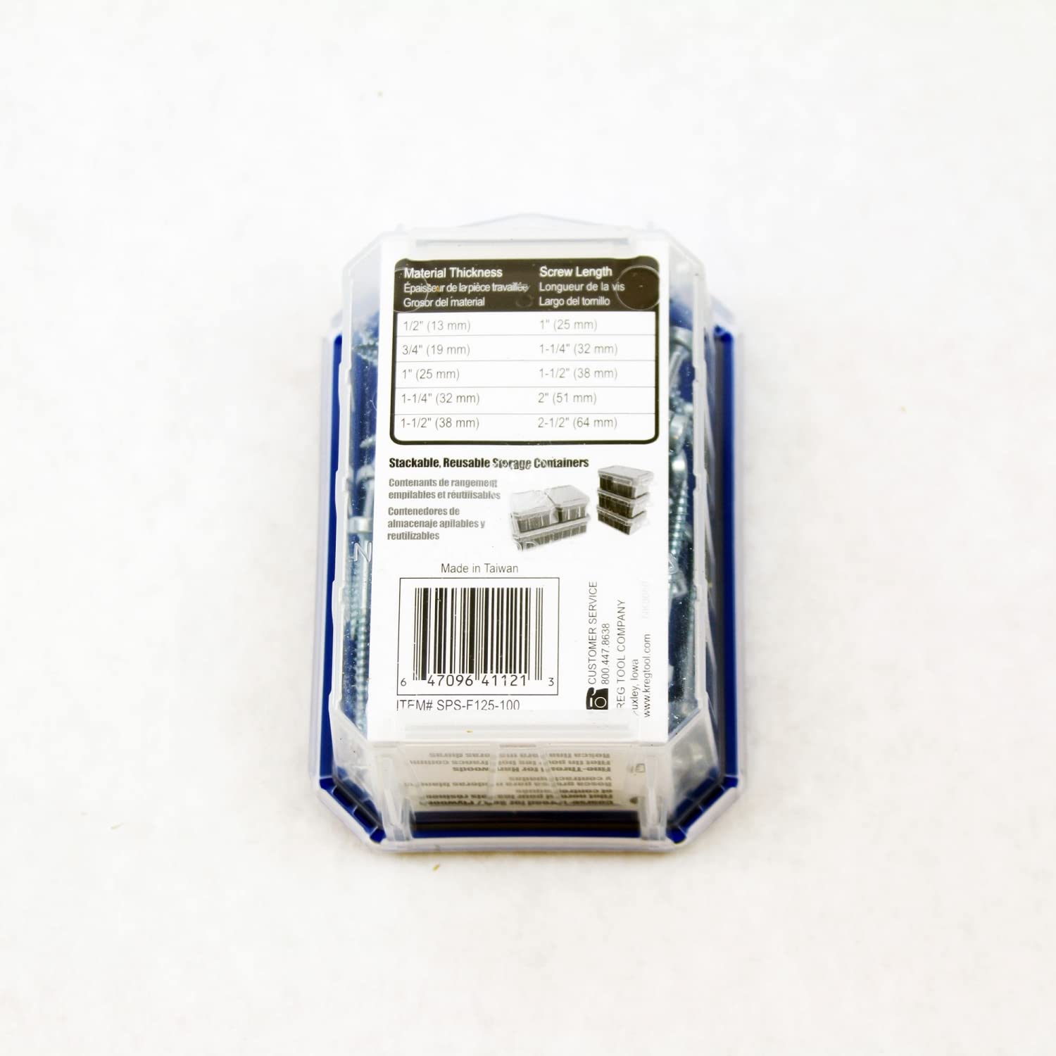 Kreg® 1-1/4''L #6 Fine-Thread Pan-Head Pocket Hole Screws, 100-Pack