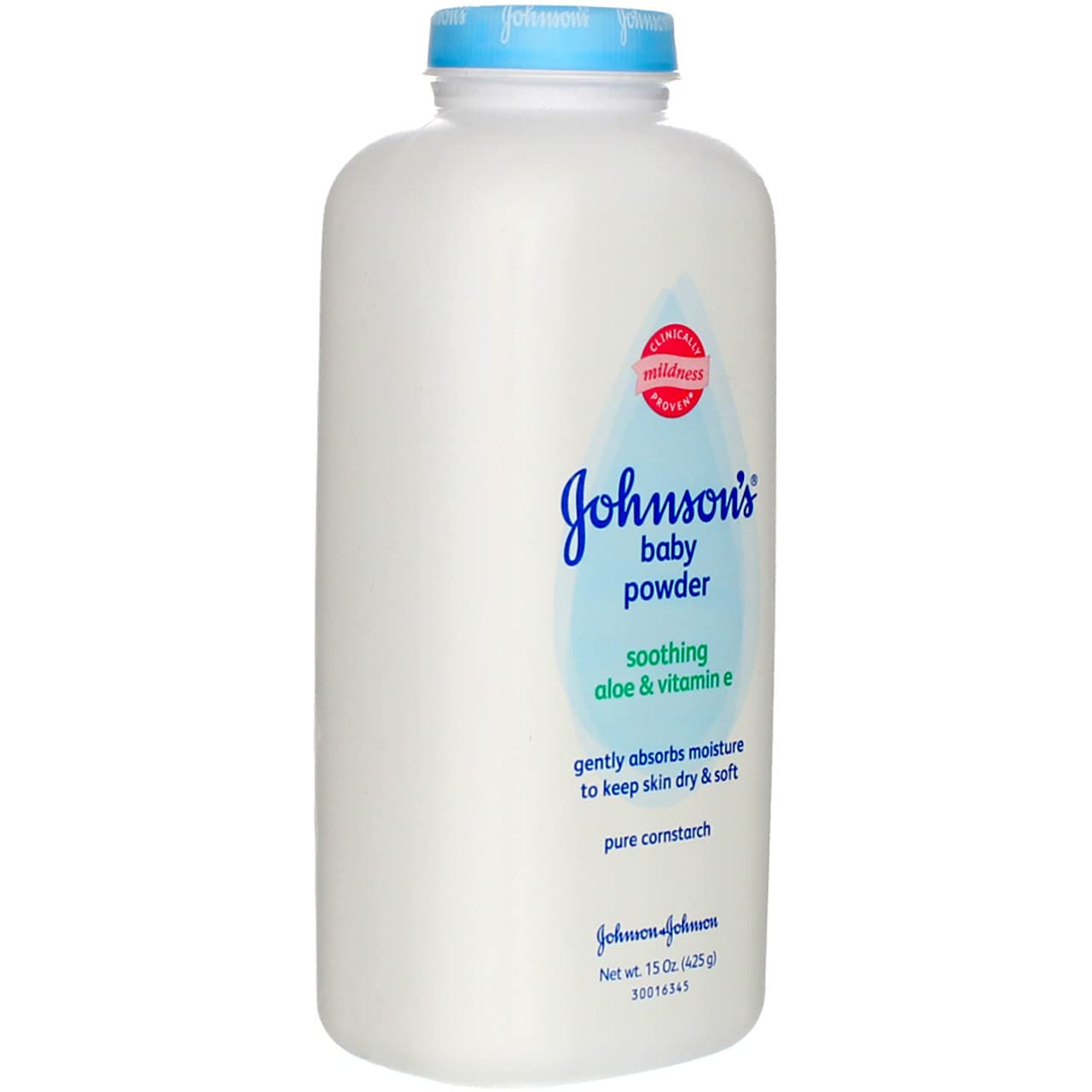 JOHNSON'S Aloe & Vitamin E Baby Powder 15 oz (Pack of 12)