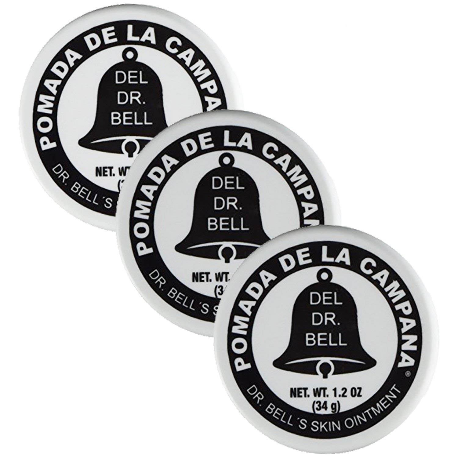 Pomada De La Campana Medicated Cream - Crema Medicada 1.2 Oz (3 Pack)
