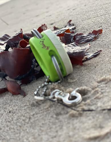 Tof Miriam GEULAH KeyLime Green Mini Tambourine Keychain, S