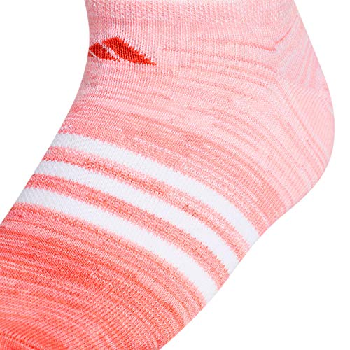 adidas Women's Superlite No Show Socks (6-Pair), Hazy Rose/Clear Onix Grey/Hazy Blue, Medium