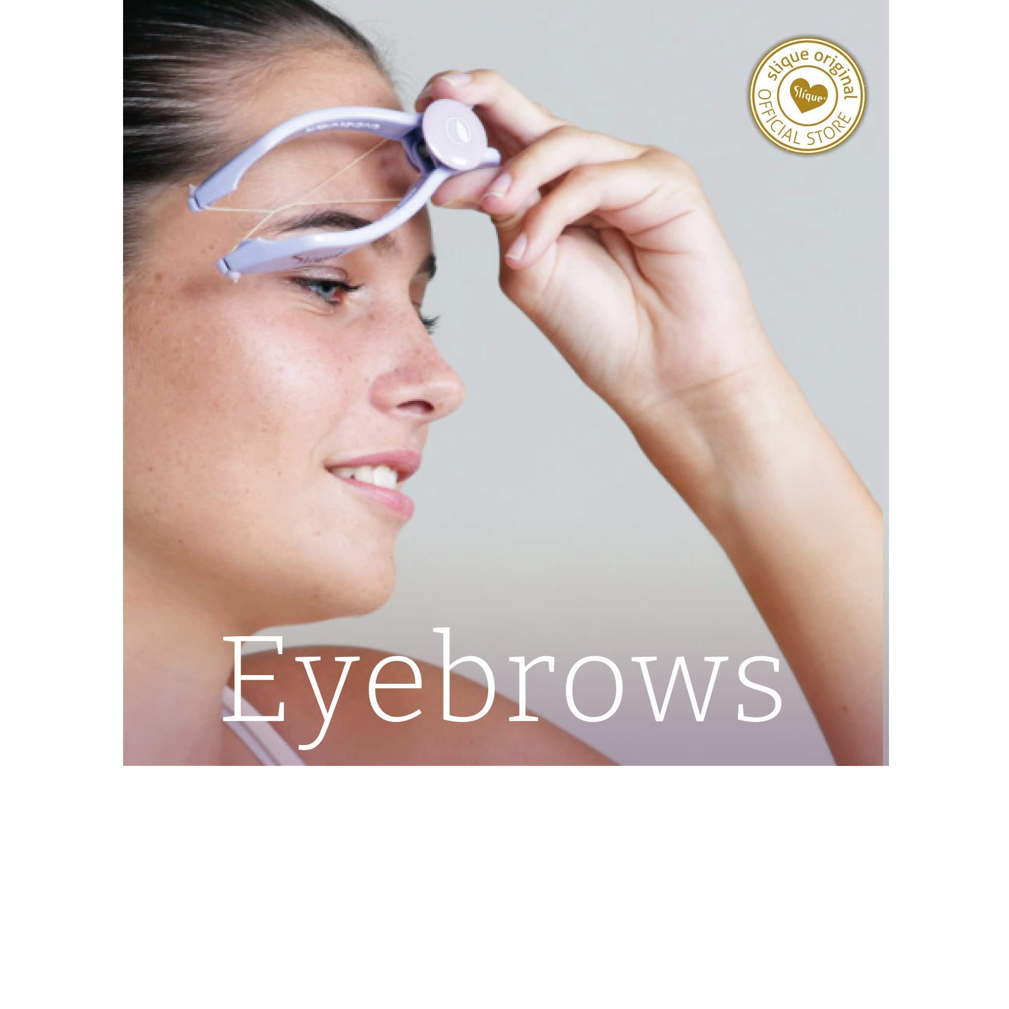 Slique Eyebrow Face and Body Hair Threading and Removal System. Amazing at home quick and painless hair removal system using the ancient technique of Threading to remove ALL unwanted facial hair.