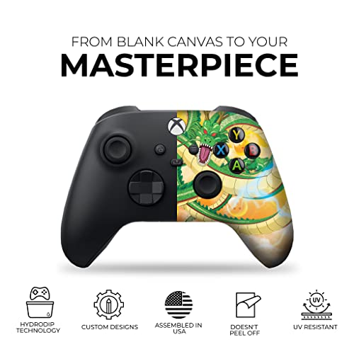 DreamController Shenron Draggonballz Custom X-box Controller Wireless compatible with X-box One/X-box Series X/S Proudly Customized in USA with Permanent HYDRO-DIP Printing (NOT JUST A SKIN)