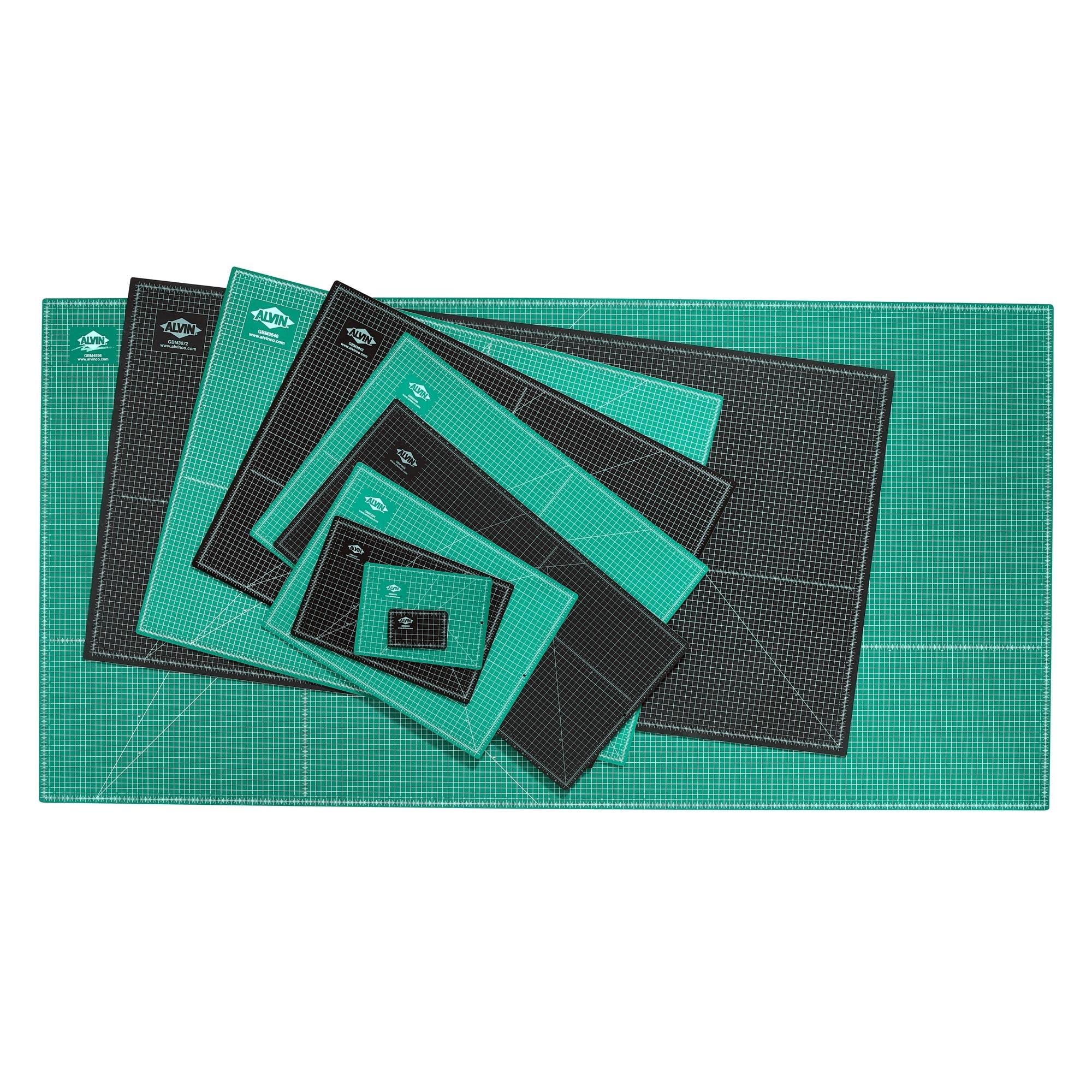 ALVIN GBM Series Professional Self-Healing Cutting Mat, Green/Black Double-Sided, Rotary Cutting Board for Crafts, Sewing, Fabric - 3.5 x 5.5 inches