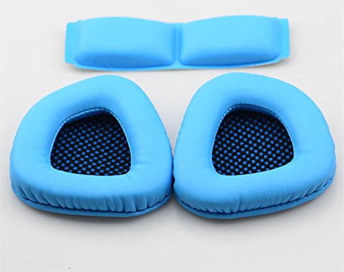 Replacement Earpads Pillow Ear Pads Foam with Headband Pads Cushion Repair Parts Compatible with Sades A60 A 60 Headphones Headset