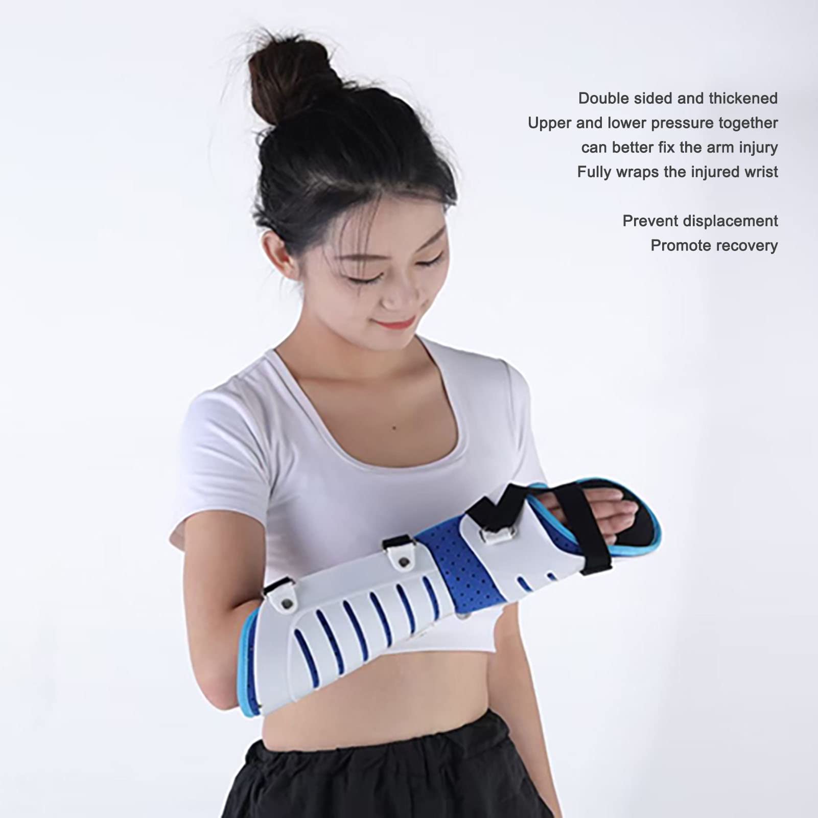 Arm Fixing Sling, Upper Arm Fracture Brace, Soft Wrap Preventing Displacement for Injury Forearm Support Brace (Right Hand)