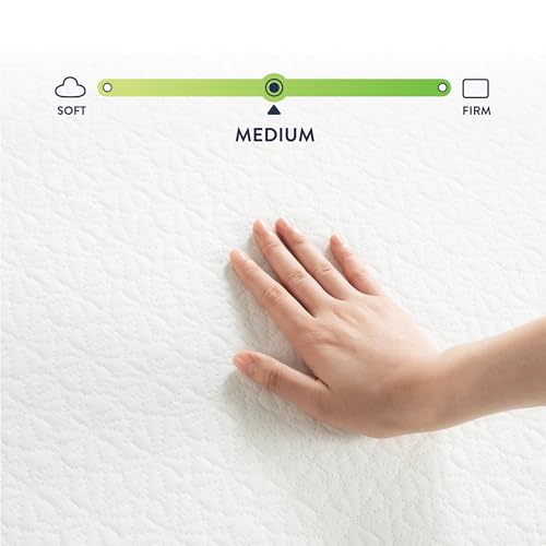 Best Price Mattress 14" Signature Green Tea Memory Foam Mattress, Twin, White
