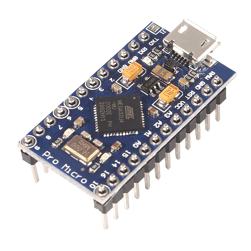 ACEIRMC Pro Micro for Atmega32U4 5V 16MHz Bootloadered IDE Micro USB Pro Micro Development Board Microcontroller Compatible for Pro Micro Serial Connection with arduino Pin Header (3pcs)