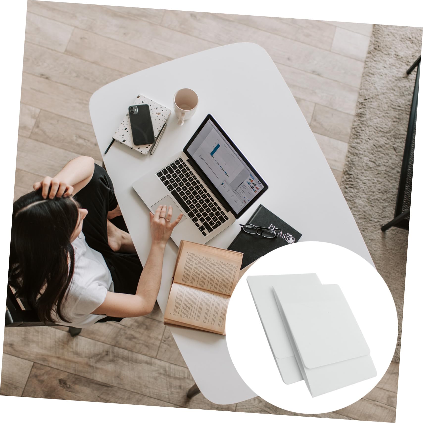 Amosfun 2pcs Portable Office Desk Desktop File Holder Desk Dividers Divide Board for Desk Protective Privacy Sneeze Guard Panel Desktop Classroom Dividers Plastic Screen Student Partition