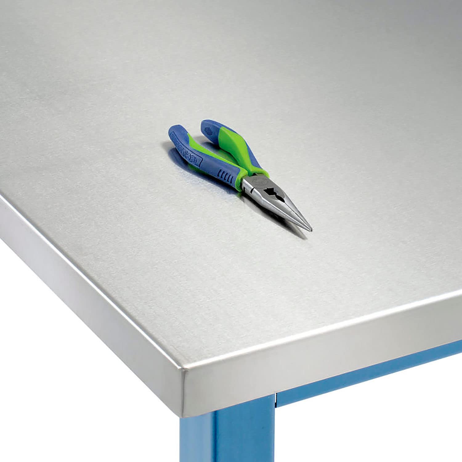 Global Industrial Workbench Top, Stainless Steel Square Edge, 60"W x 36"D x 1-1/2" Thick