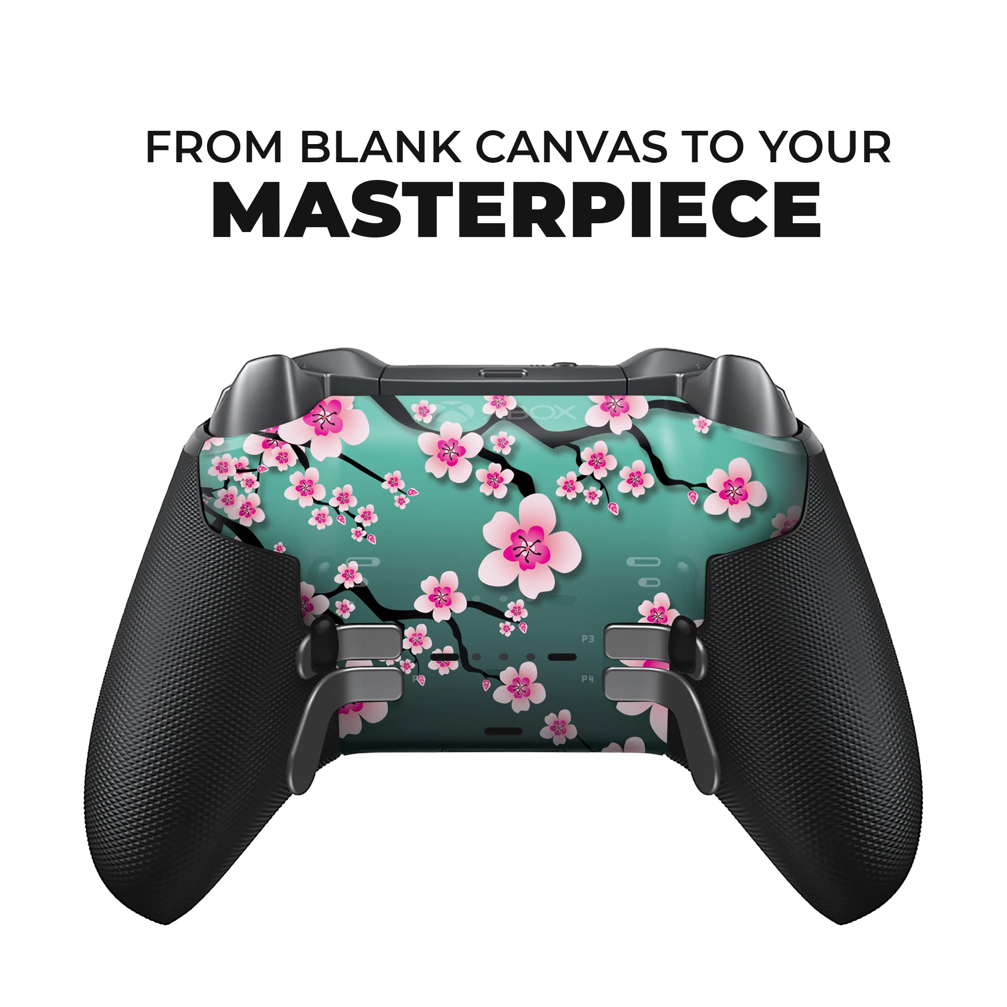 DreamController Cherry Blossom X-box Elite Controller Series 2 Limited Edition Custom Elite Series 2 Controller for X-box One/Series X/S. with Advanced Hydro-Dip Paint Technology (Not Just a Skin)
