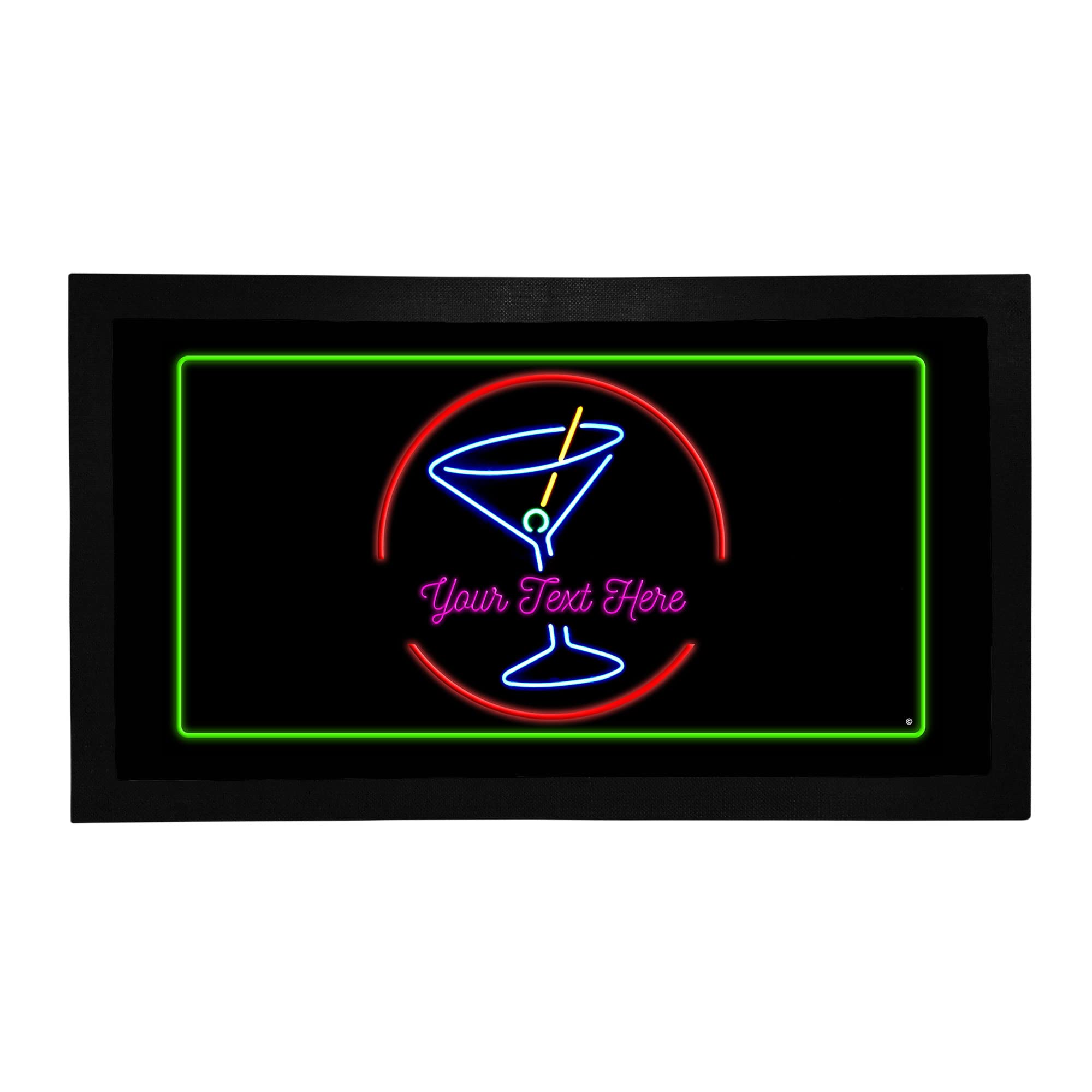 Bar Runner Your Name Cocktail Bar Drip Spill Mat Personalized Bar Gifts