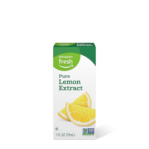 Amazon Fresh, Pure Lemon Extract, 1 Fl Oz (Previously Happy Belly, Packaging May Vary)