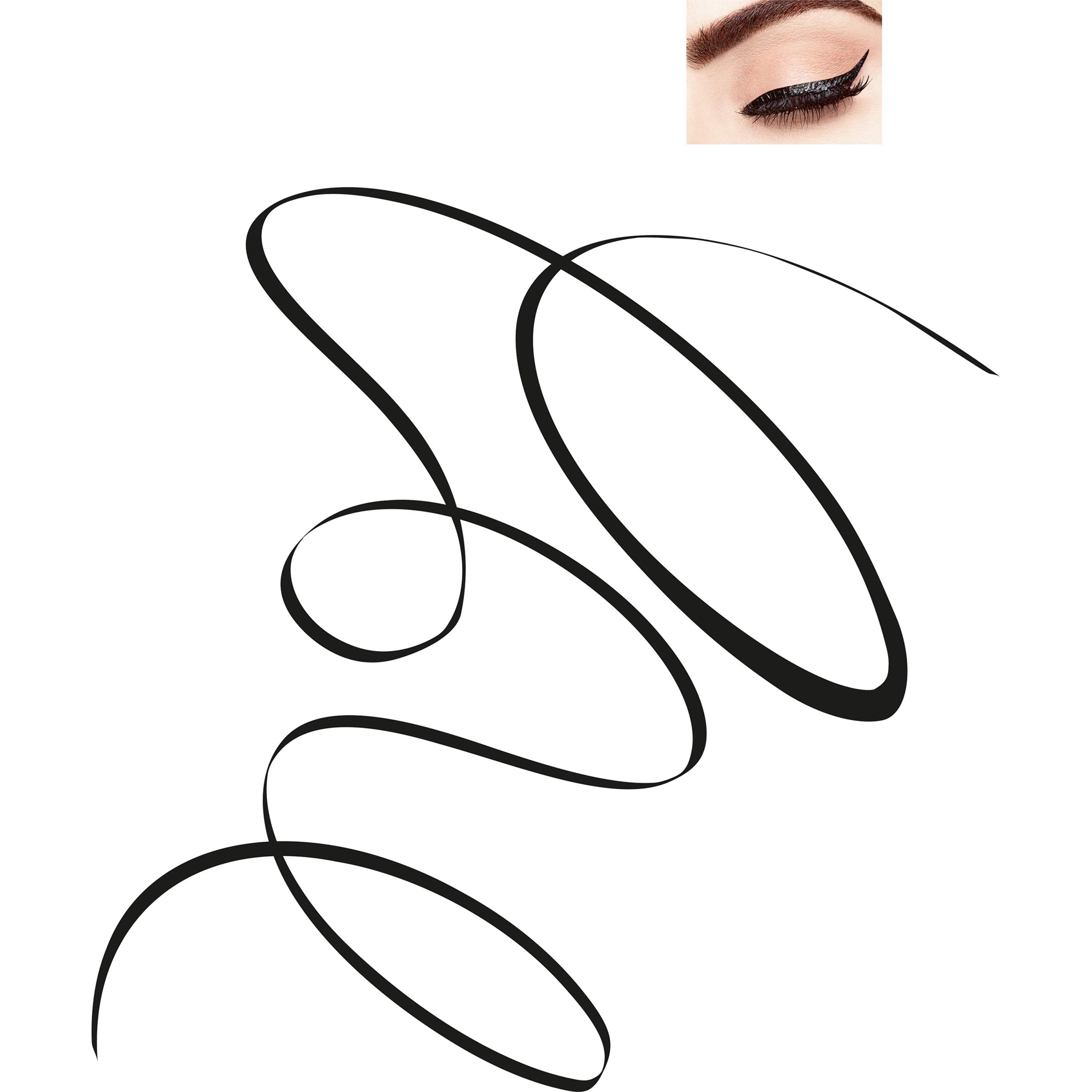 L'Oreal Paris Cosmetics Voluminous Lash Paradise Liquid Eyeliner, Black, 0.05 Fluid Ounce