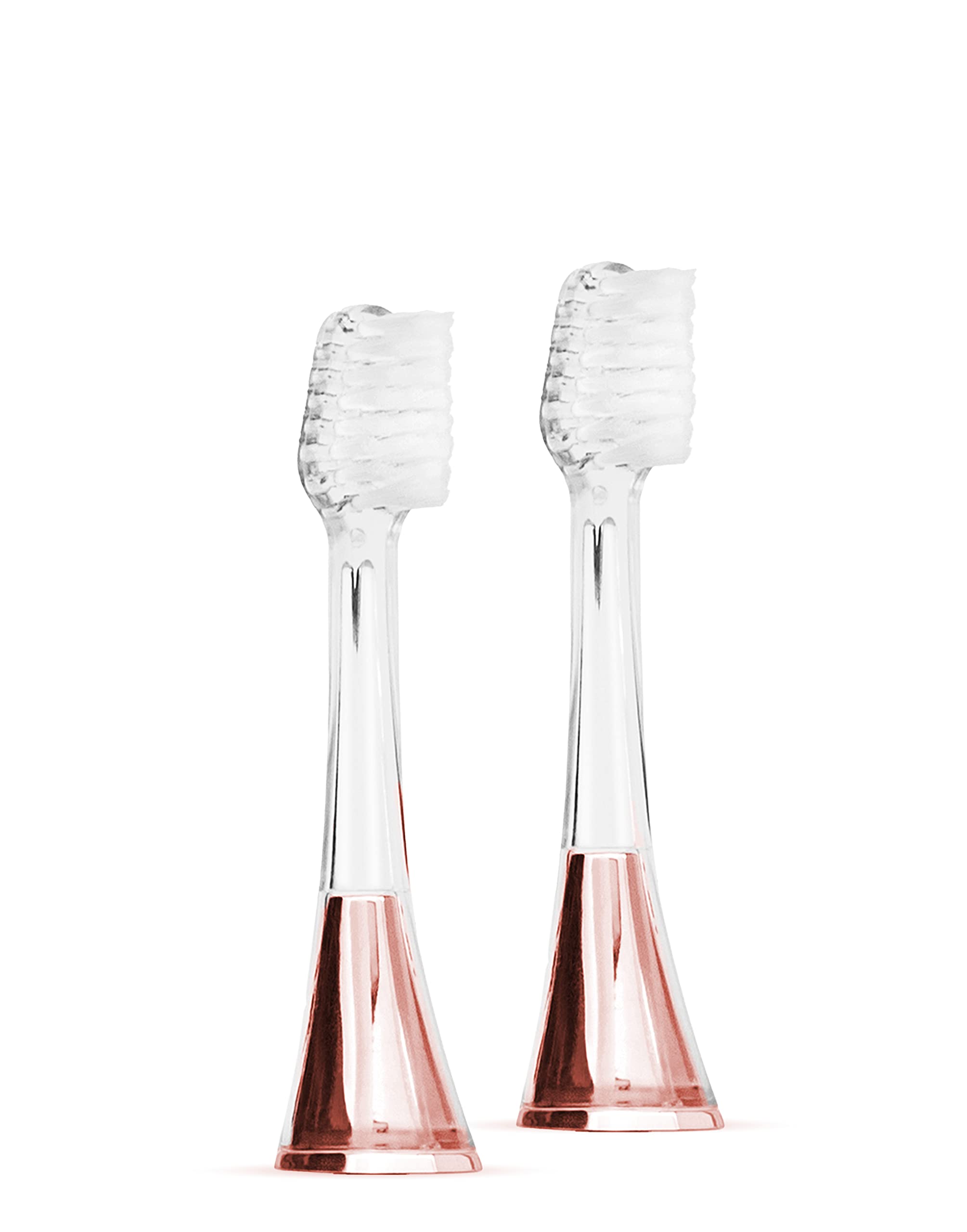 Supersmile Zina45 Replacement Brush Heads for Sonic Pulse Toothbrush, Rose Gold, 2 Count (Pack of 1)