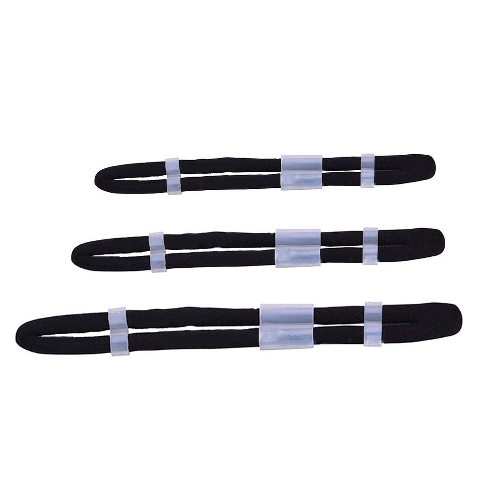 Archery Bow Slings, Archery Fingersling Recurve Bow Fingersling Shooting Fingersling Archery Finger Comfortable Wear Resistant for Recurve Bow(Black,L)