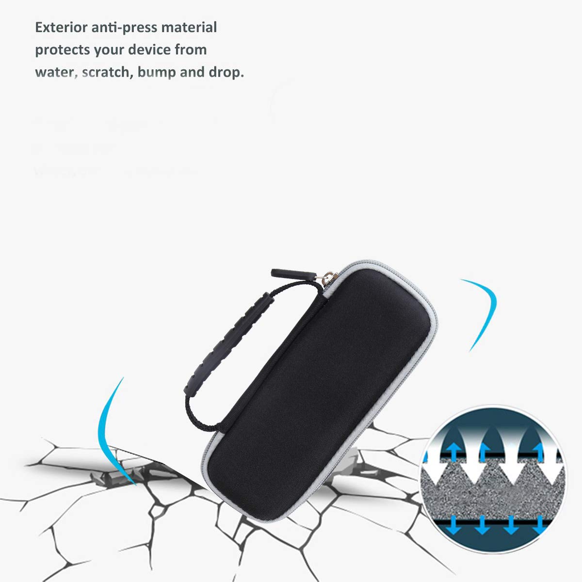 Aproca Hard Storage Travel Case, for SM58 Cardioid Dynamic Vocal Microphone