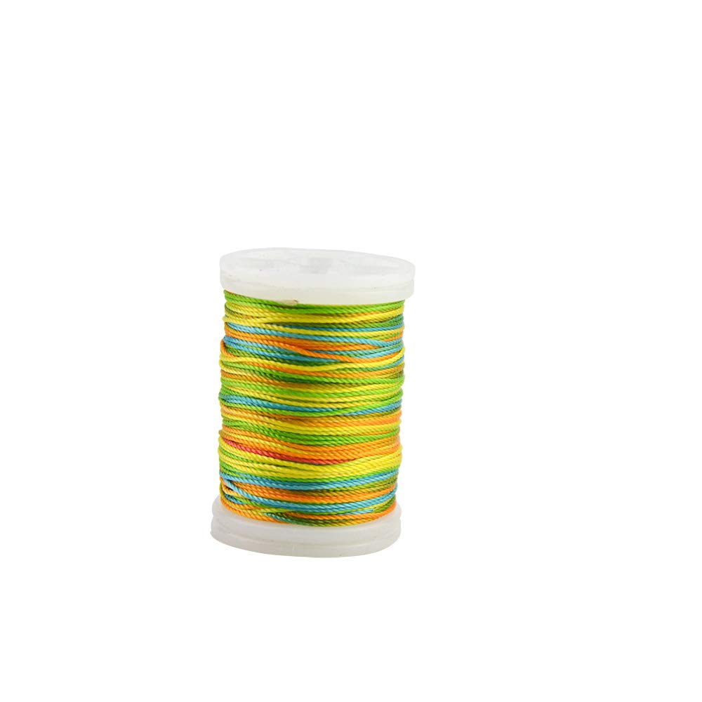 AMEYXGS Archery Bow String Serving Thread Nylon Bowstring Serving Material Bowstring Protector for Protect and Repair for Various Bowstring(Pack of 2) (Colorful)