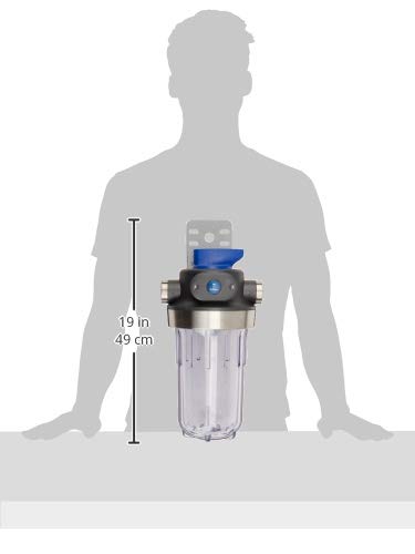 AmazonBasics Whole House Heavy Duty Filtration Housing 1" Inlet and Outlet | Equivalent to Culligan WH-HD200-C