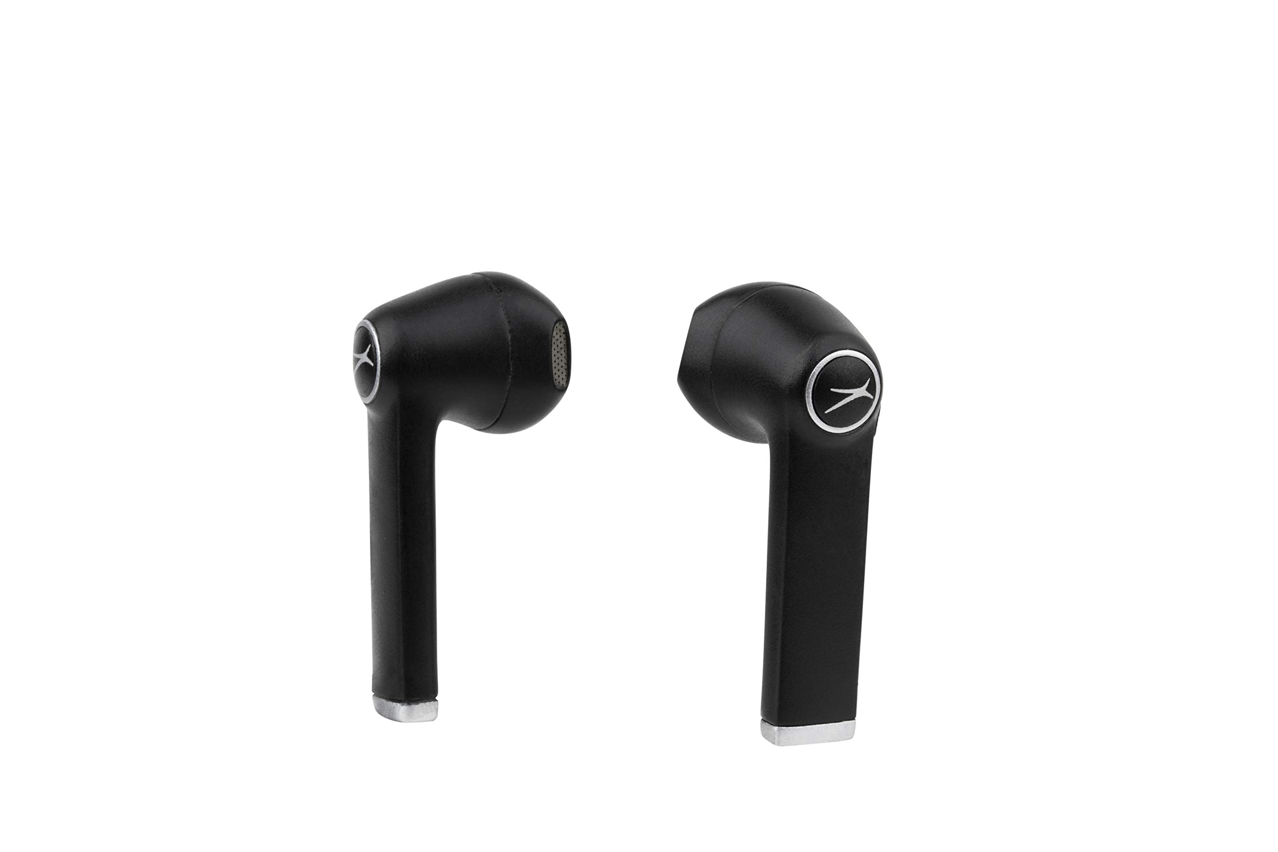Altec Lansing MZX634 True Evo Air Wireless Earbuds with Wireless Charging Case | Durable Bluetooth Earbuds, Portable Charging Case, Long Battery Life, IPX-6 Protection from Sweat and Rain (Black)