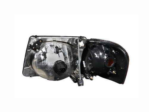 Anzo USA 111041 Ford Explorer Sport Trac Crystal Black Headlight Assembly - (Sold in Pairs)