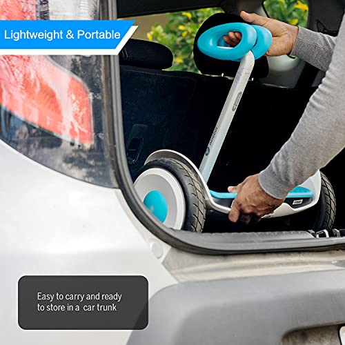Segway Ninebot S Kids, Smart Self-Balancing Electric Scooter, 800 Watts Power, Max 8 Miles Range & 8.7MPH, Hoverboard with LED Light, Compatible with Mecha kit, UL-2272 Certified