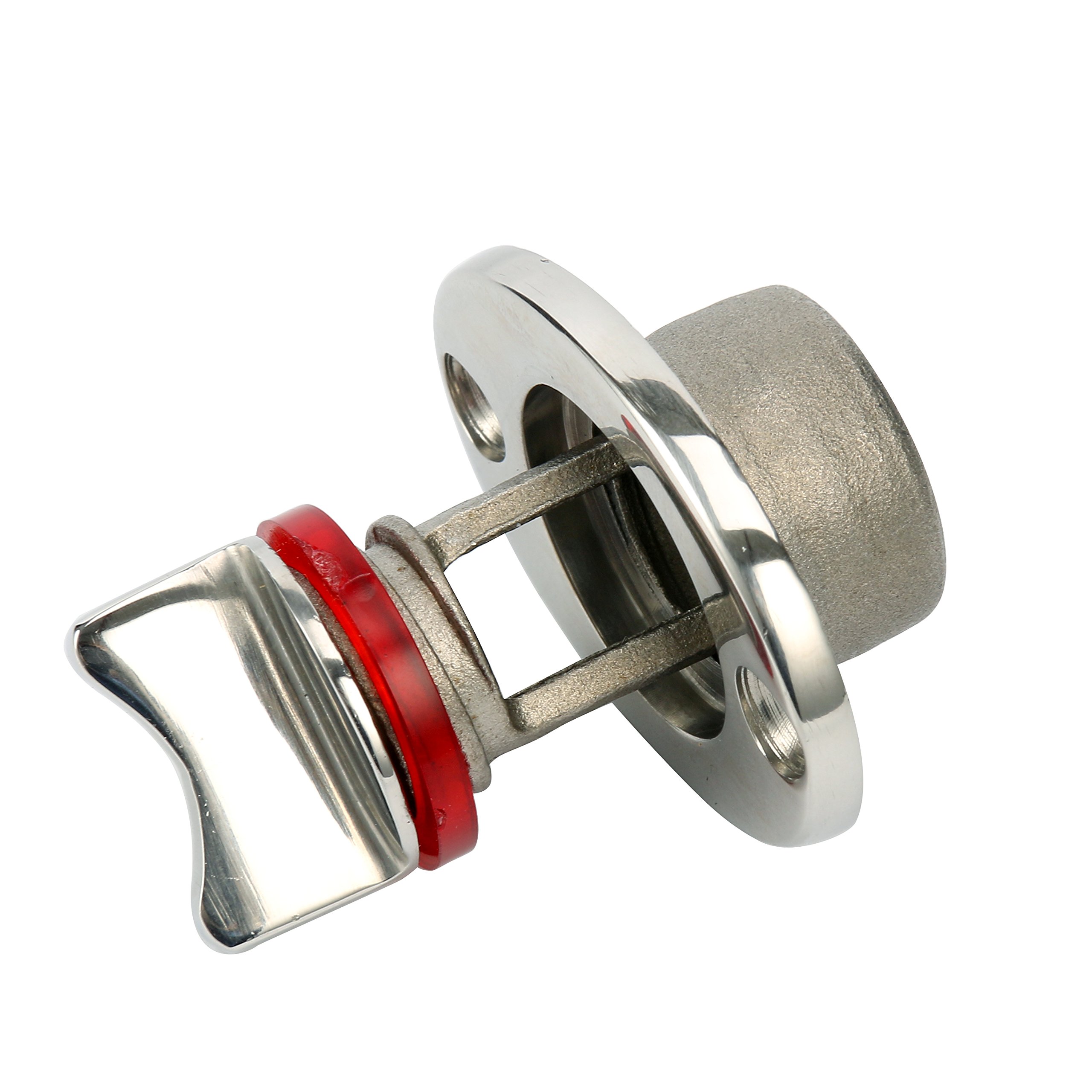 Amarine Made Oval Garboard Drain Plug Stainless Steel Boat Fits 1'' Hole, Thread for 3/4'' (1) Marine Bilge Plug Kit