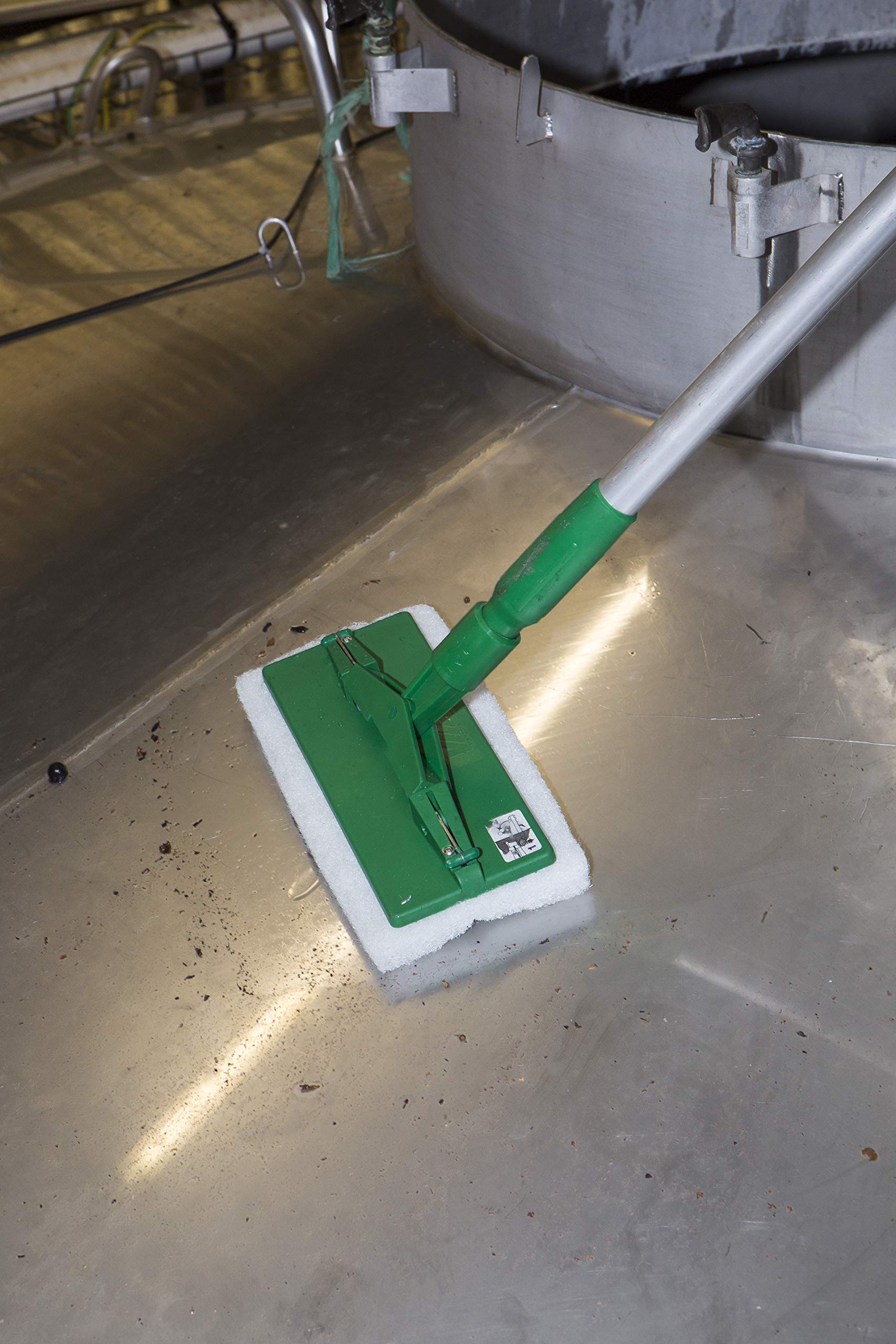 Vikan, Green Pad Holder,Floor,9" x 3.7",PP/SS, 5500