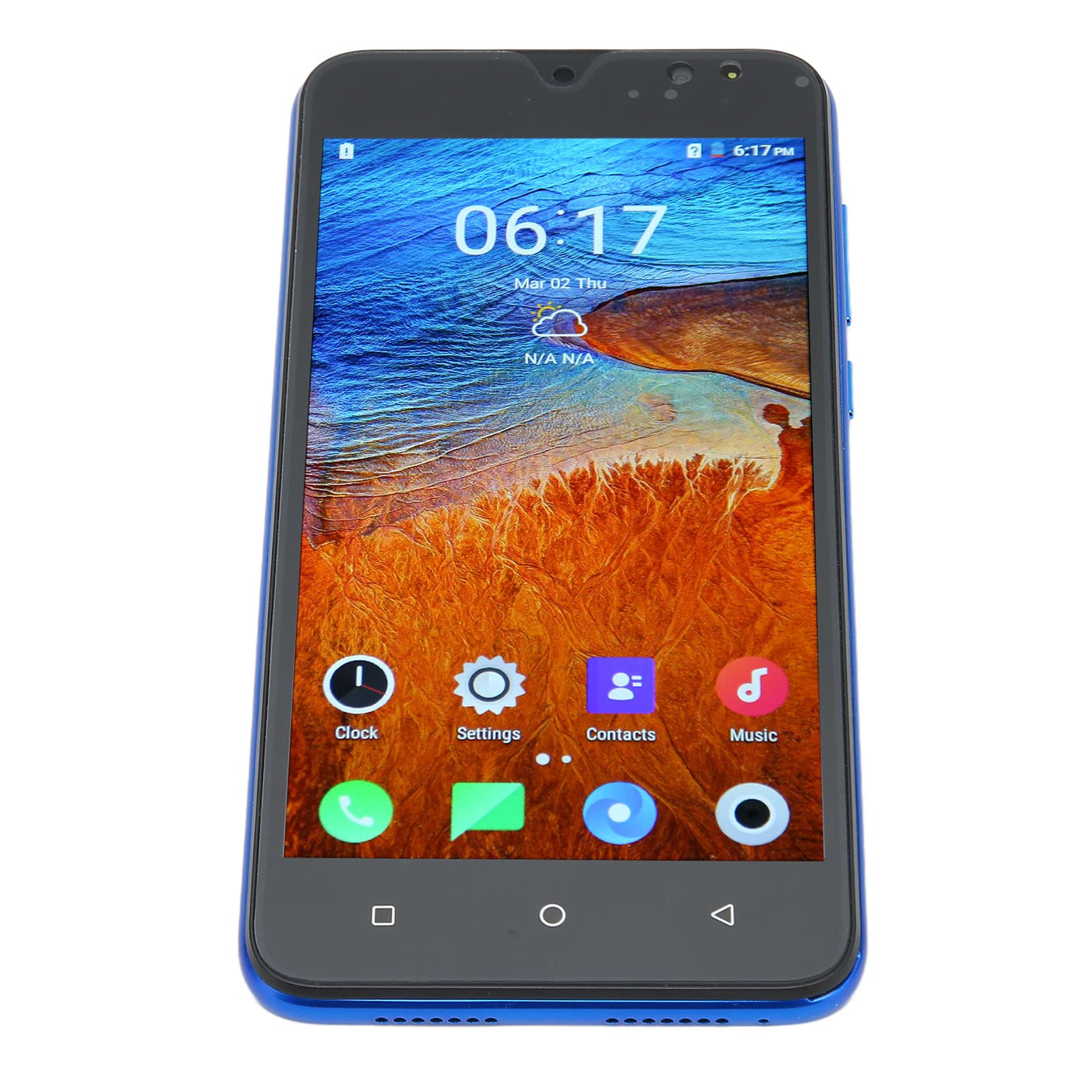 ANGGREK Nowa8 Pro 5.5 Inch Smartphone Android 10 4GB RAM 32GB ROM 16MP Rear 8MP Front Camera 100β240V (Blue)