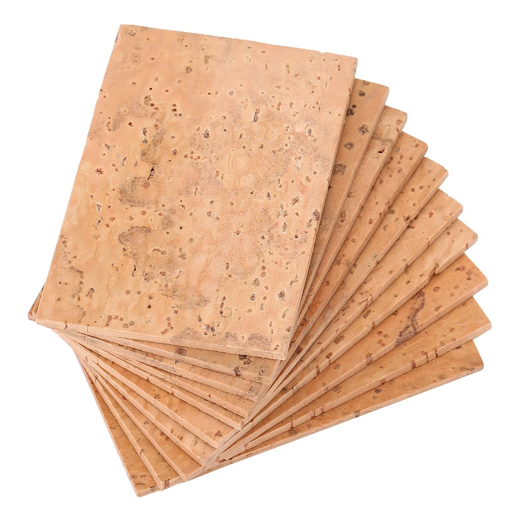 Alto Sax Neck Cork,10 Pcs Universal Sax Saxophone Neck Joint Cork Sheet for Alto/Soprano/Tenor Saxophone Neck Cork Saxophone Cork