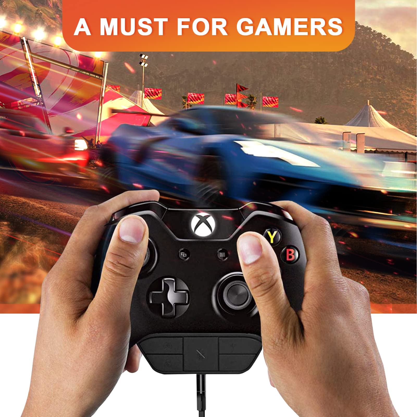 Arrocent Stereo Headset Adapter for Xbox One & Xbox Series X|S Controller - Adjust Audio Balance (Voice Chat & Game Sound), Volume, Mic Directly